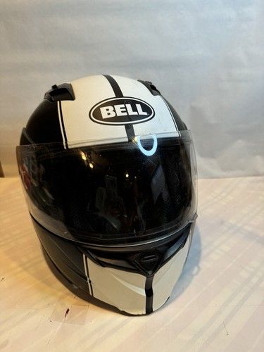 BELL REVOLVER EVO MODULAR HELMET BLACK/WHITE Medium | eBay