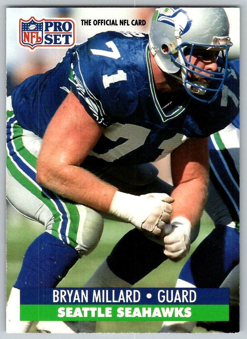 1988 NFL PRO SET BRYAN MILLARD SEATTLE SEAHAWKS #71 | eBay