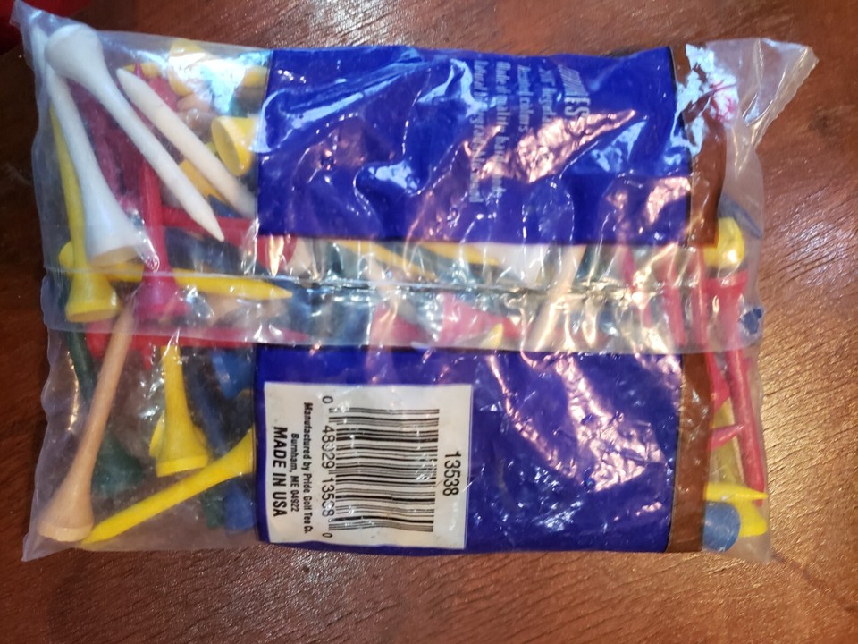 Vintage Golf Tees 2XS Sports Pride Golf Tee Co multicolor 100 ct ...