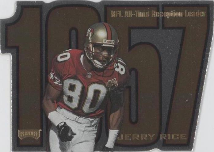 1998 Playoff Prestige - Inside the Numbers Jerry Rice #3 Die-Cut for ...