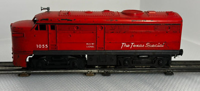 Lionel Vintage Texas Special Powered A, DIESEL LOCOMOTIVE #1055, O/027 ...