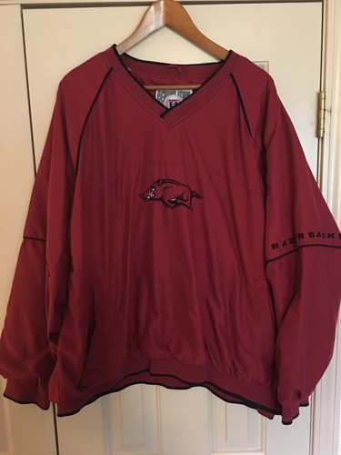 MENS VINTAGE COLLEGIATE ARKANSAS RAZORBACKS PULLOVER TOP SIZE 2XL | eBay
