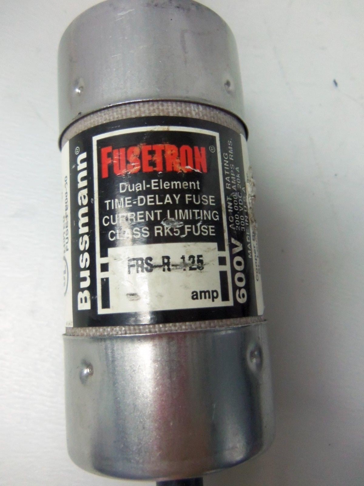Nice Bussmann Fusetron FRS-R-125 125 Amp Fuse Class RK5 600 Volts | eBay