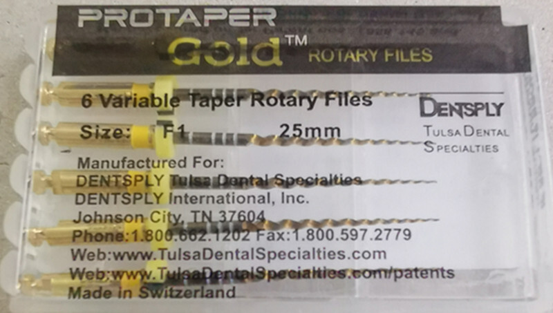 Dentsply Protaper Gold Rotary Files Tulsa Assorted Endodontics 21mm ...