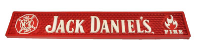 JACK DANIEL’S FIRE DEPT OLD No. 7 BRAND RUBBER BAR RAIL DRINK SPILL ...