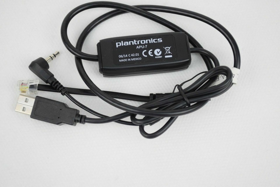 Plantronics APU-7 EHS Cable for Cisco 8961 9951 to CS50 CS55 CS70 ...