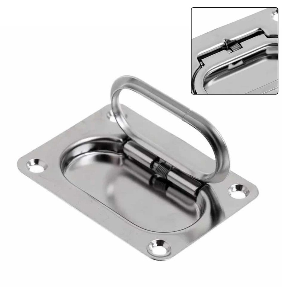 Spring Loaded Pull Handle for Marine Deck with Noise Reduction Feature ...