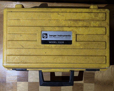 Berger Instruments Model 200B Level Transit W/ Case | eBay