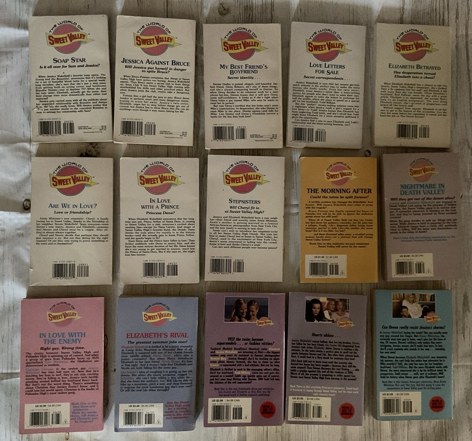 SWEET VALLEY HIGH Series Francine Pascal Book Lot of 55 PB 80s VTG Teen ...