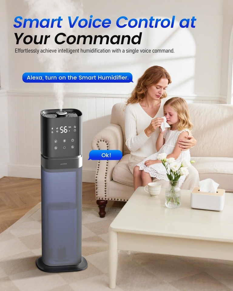 Smart Humidifier Large Room, 2.1Gal/8L Humidifiers for Bedroom with Extended ... | eBay