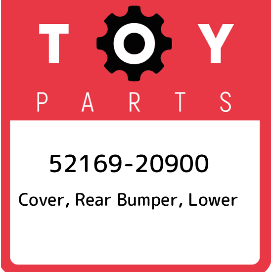 52169-20900 Toyota Cover, rear bumper, lower 5216920900, New Genuine ...