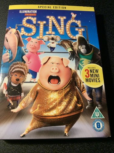 Sing (DVD, 2017) Special Edition With Slipcover Matthew McConaughey | eBay UK