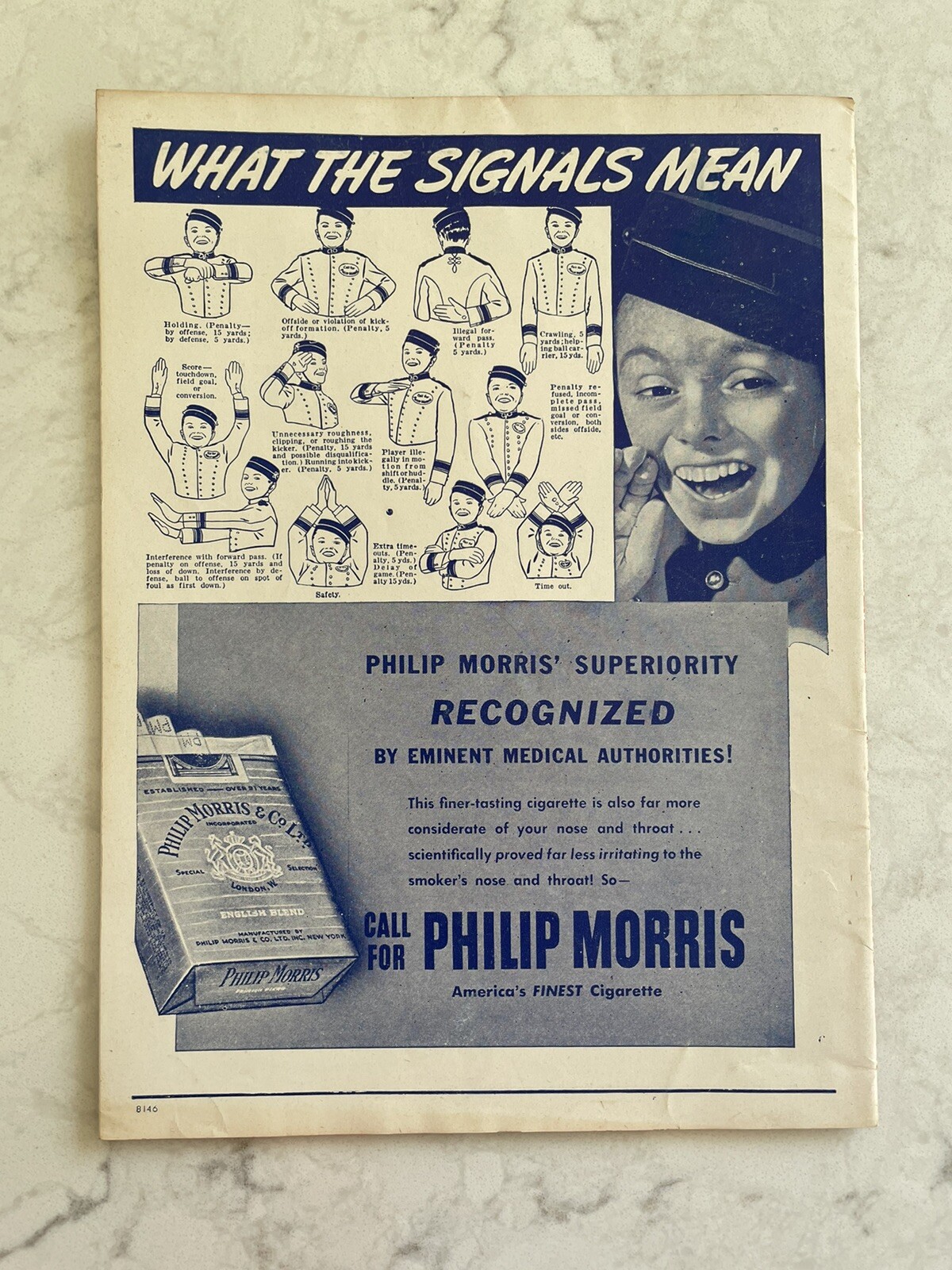 1946 New York Yankees vs Los Angeles Dons AAFC Football Program Spec ...