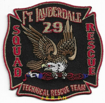 Fort Lauderdale Station-29/ Tech. Rescue Team, FL (4" x 4" size) fire ...