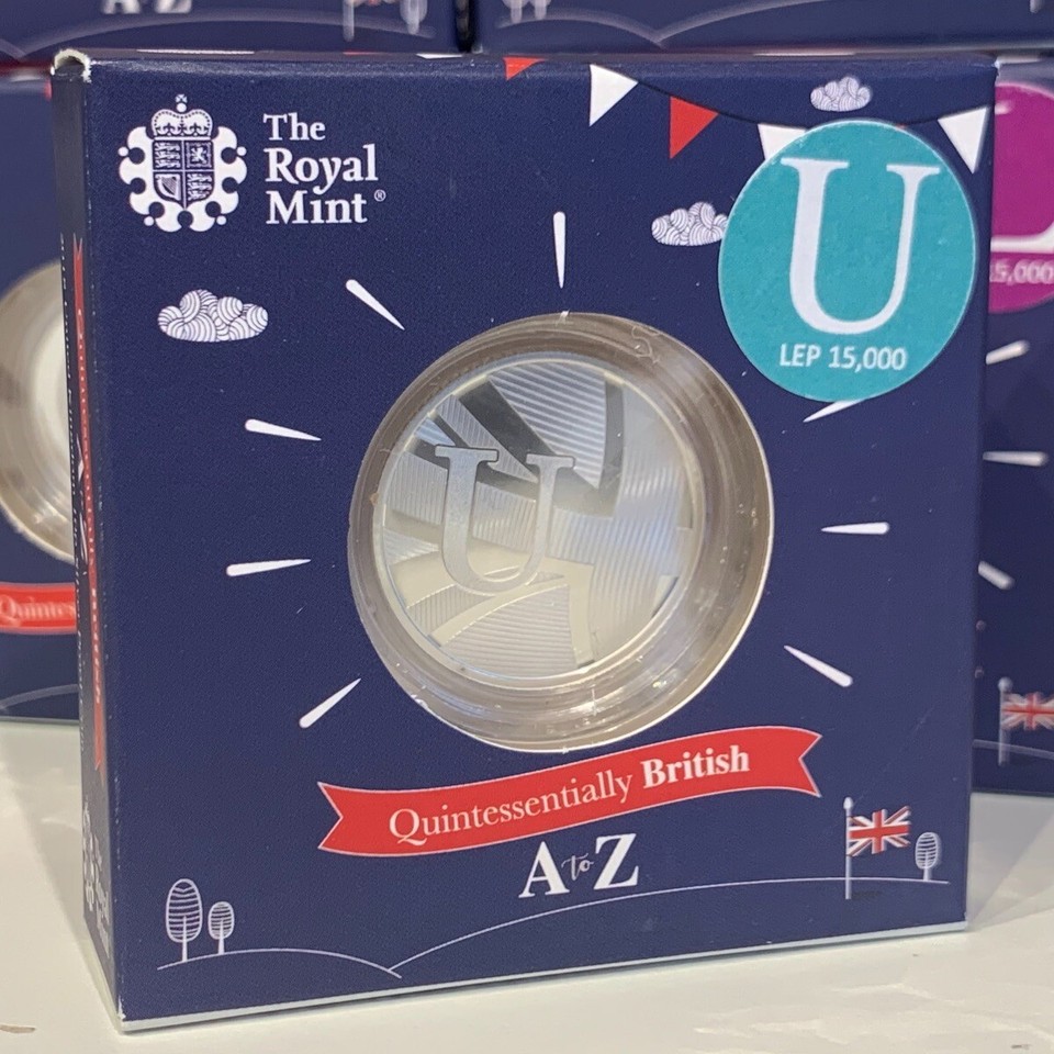 2018 10p Coins Silver Proof A-Z Royal Mint Alphabet Letters British ...