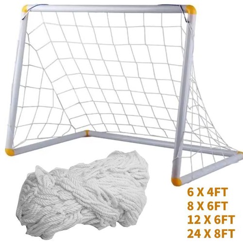 (8X6FT) Goal Net Football Soccer Goal Net Replacement Full Size ...