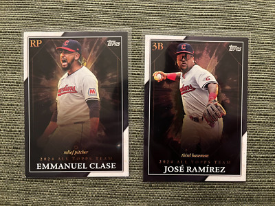 2025 Guardians Jose Ramirez & Emmanuel Clase "Topps All Star Team" #ATT ...