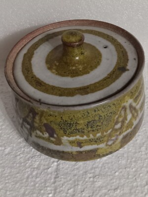 Vintage TR Gallucci Studio Pottery Jar and Lid Signed 4.5"H x 17"C | eBay