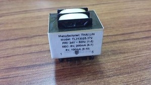 2x THAI LIN Standard Laminatd Transform TL313025-172 24V~50HZ,8V,200mA ...