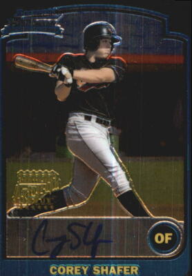 2003 Bowman Chrome Autograph #333 Corey Shafer A RC Auto - NM-MT | eBay