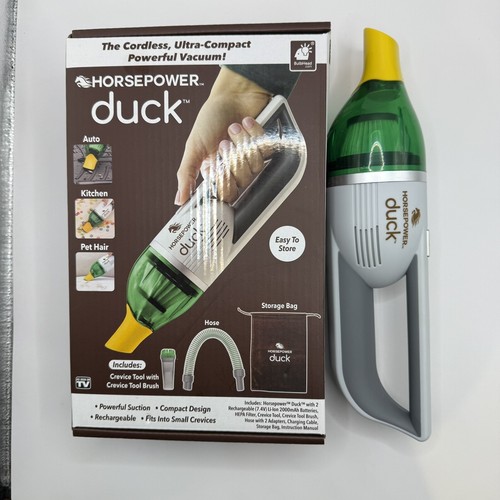 Horsepower Duck Vacuum Rechargeable Handheld Vacuum with Accessories ...