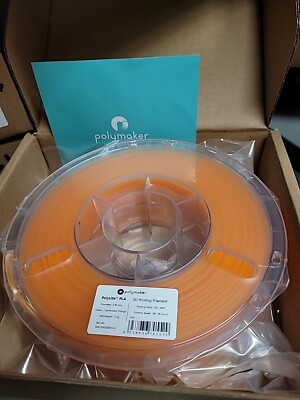 POLYMAKER POLYLITE PLA 3D PRINTING FILAMENT TRANSLUCENT ORANGE | eBay
