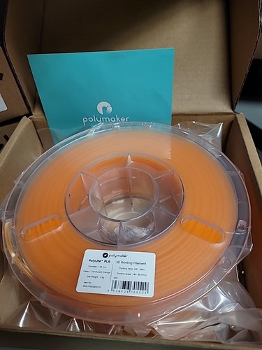 POLYMAKER POLYLITE PLA 3D PRINTING FILAMENT TRANSLUCENT ORANGE | eBay
