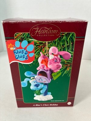 Carlton Heirloom Ornament Blues Clues Blue Magenta Mailbox 2003 Nick Jr ...