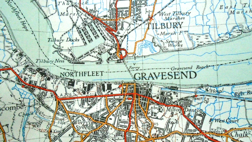 OS Ordnance Survey One Inch Cloth Map, London S. E , Sheet 171, 1946 on ...