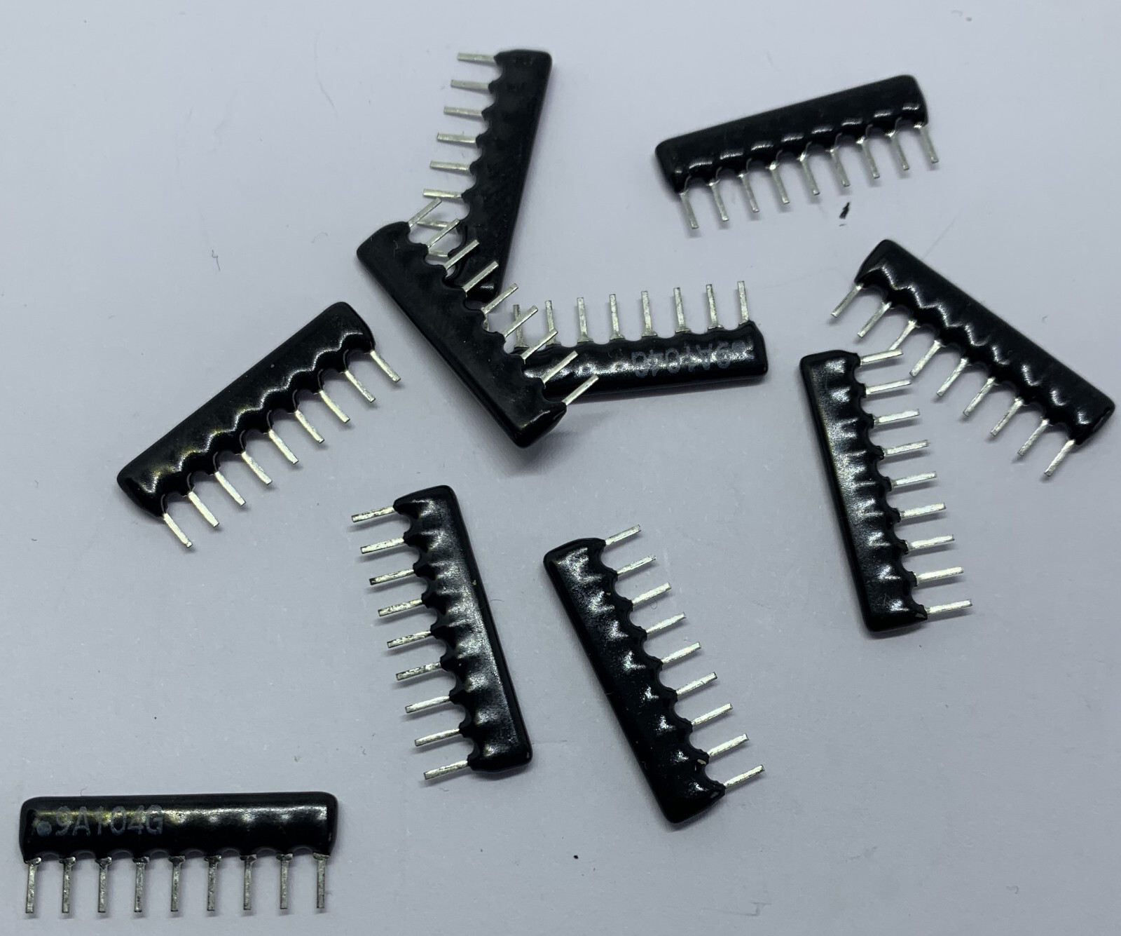 5 X 9 PIN RESISTOR NETWORK SIL COMMON PIN VARIOUS VALUES UK SELLER FREE ...