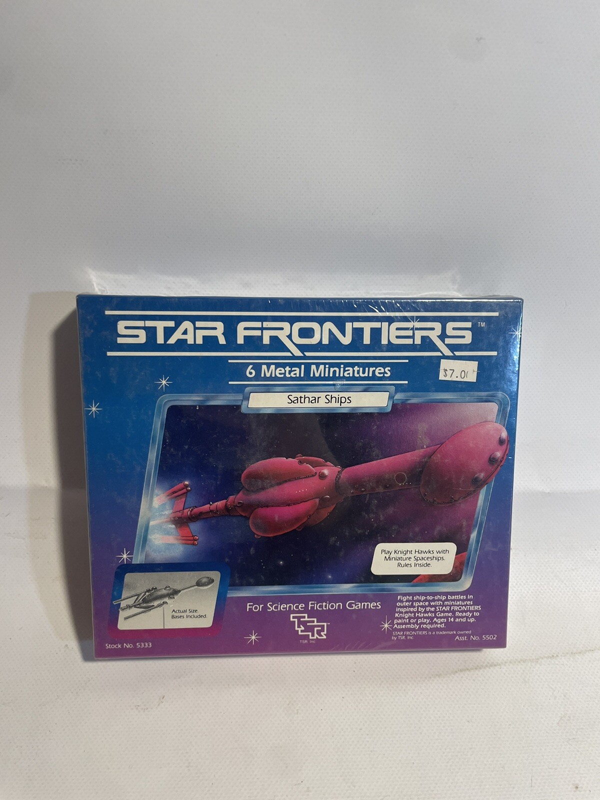 TSR Star Frontiers Metal Miniatures Box Sathar Ships TSR 5502 NEW ...