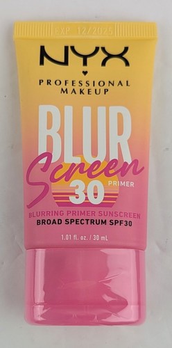 NYX Blur Screen SPF 30 Blurring Primer Sunscreen 1fl.oz./30ml Sealed ...