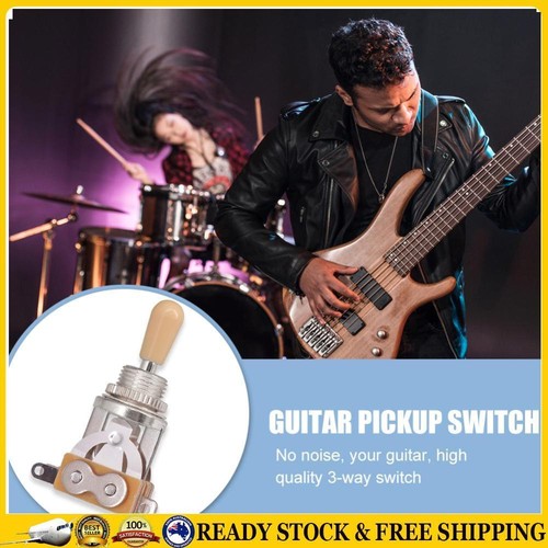 3 Way Pickup Selector Tone Switch Toggle with Tip Cap Cover Electric ...