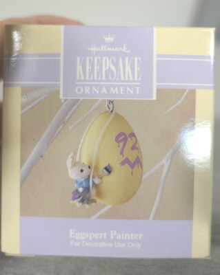 1992 Hallmark Keepsake "Eggspert Painter" Easter Spring Miniature ...