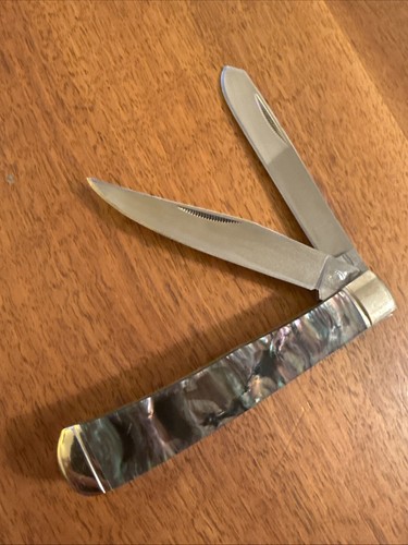 BEAUTIFUL Rough Rider 2 Blade Very Sharp Trapper Style 4” Pocket Knife ...