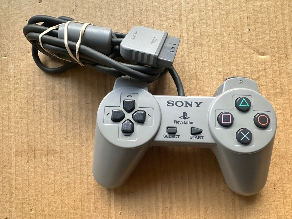 X2 Official Sony Playstation PS1 Controllers SCPH-1200 SCPH-1080 Grey ...