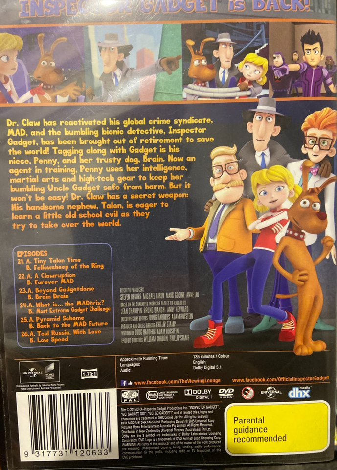 Inspector Gadget The 2015 Reboot Series : Season 1 Volume 4 region 4 ...