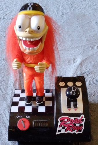 Vtg Road Rage Racer Animated Toy By Gemmy - Tested & Works! Steering ...