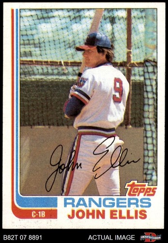 1982 Topps #177 John Ellis Rangers 8 - NM/MT | eBay