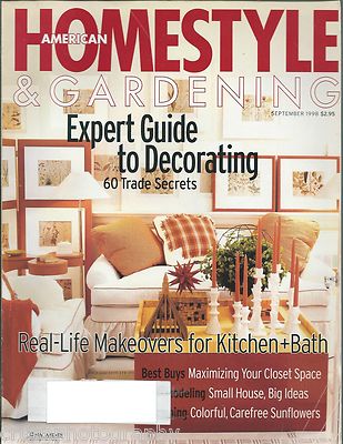 American HomeStyle & Gardening Magazine September 1998 Decorating Home ...
