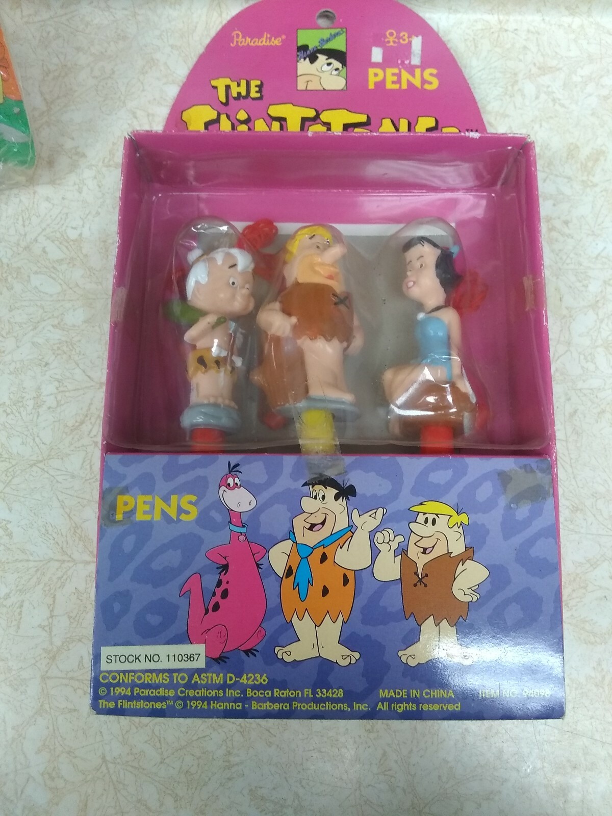Vintage 1994 Flix Flintstones Fred Bubble Gum machine..four Flintstones ...
