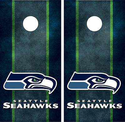 Seattle Seahawks Cornhole Board Decal Wrap Wraps | eBay