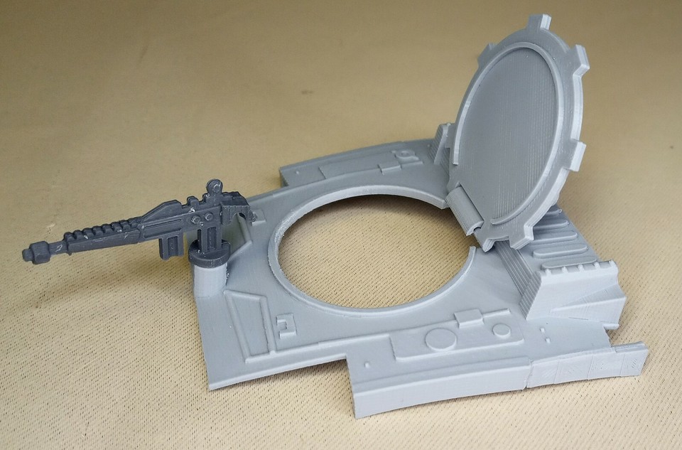 Star Wars Kenner AT-ST Parts - Replacement Top Canopy, Hatch & Gun 3D ...