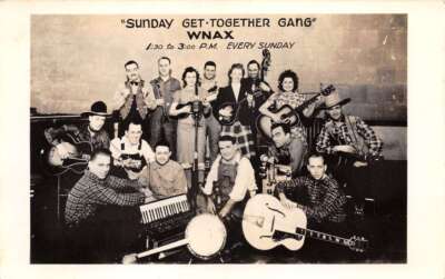Yankton South Dakota WNAX Radio Sunday Get Together Band Real Photo PC ...