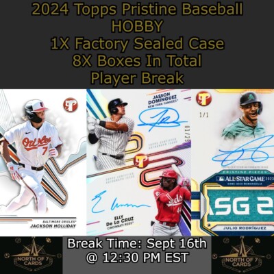 Derek Jeter - 2024 Topps Pristine Baseball Hobby 1X Case Player BREAK ...
