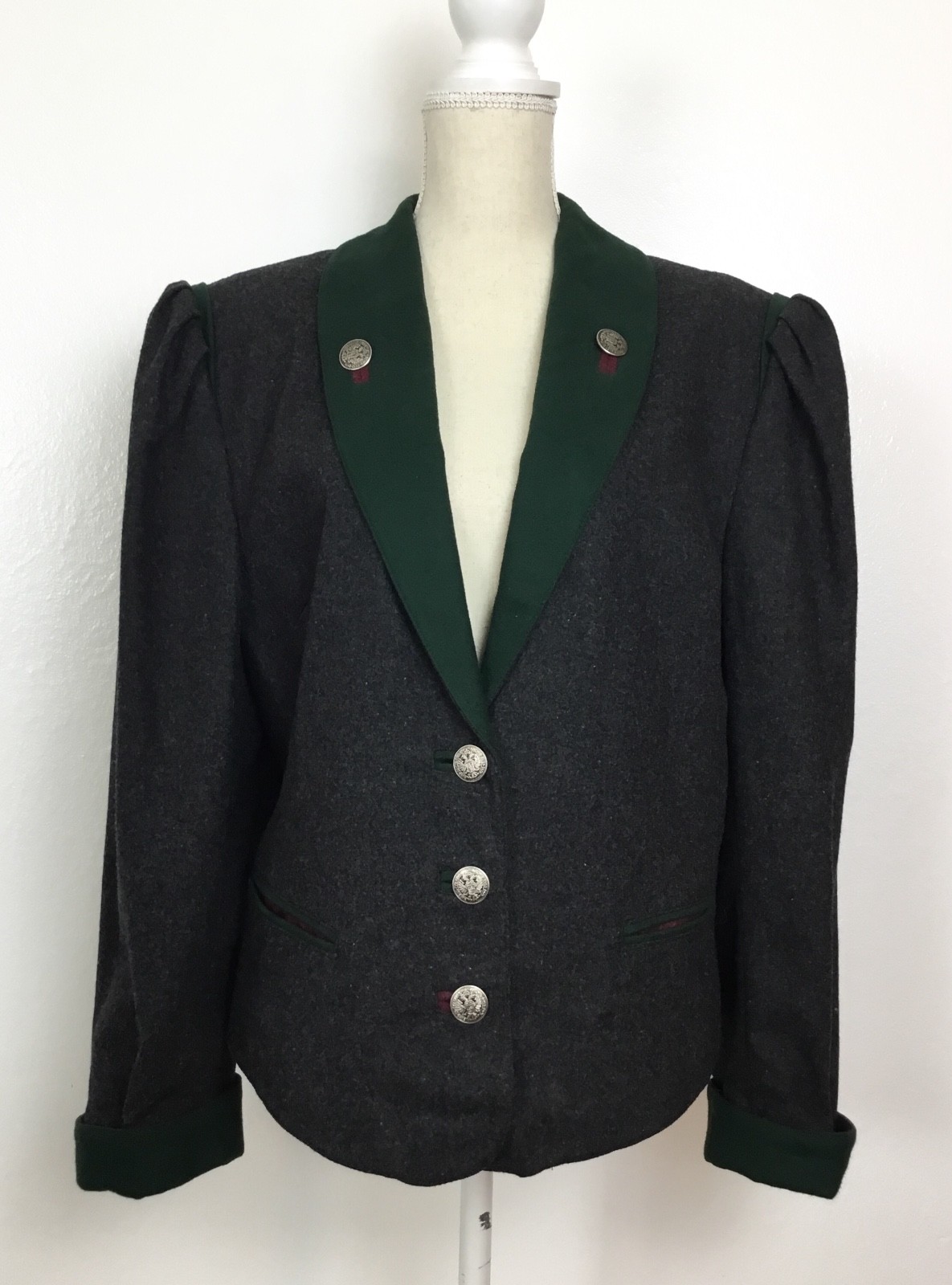ALPHORN German Women Trachten Riding Jacket Blazer Co… - Gem