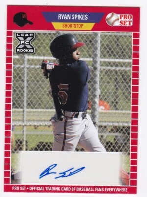 2021 Leaf Pro Set Ryan Spikes Tampa Bay Rays Autograph Auto Card | eBay