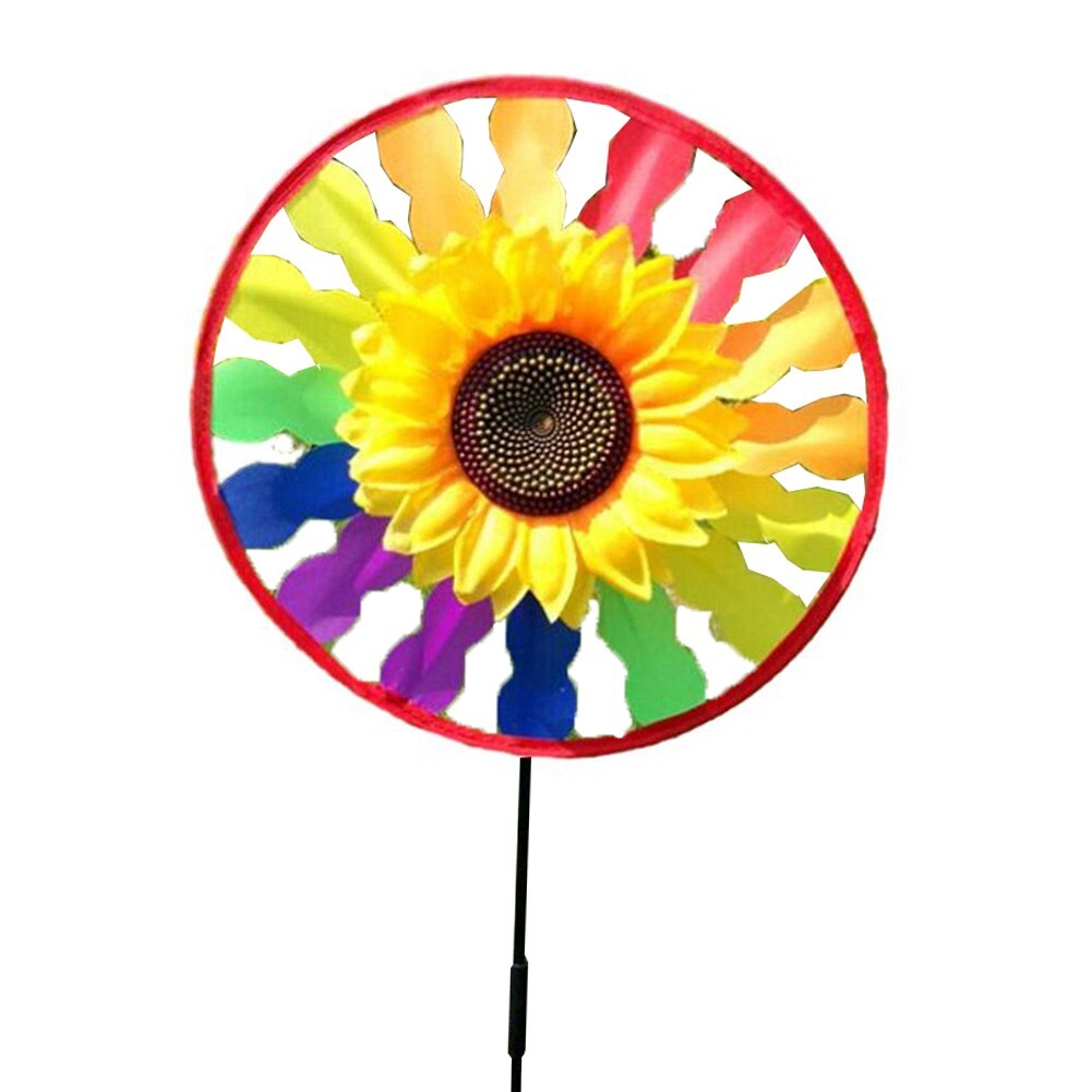 Durable Wind Spinner Windmill Sunflower Activities Toy Kids Long ...