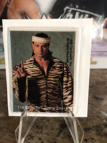 RARE 1989 TitanSports WWF Mini Vinyl Sticker The Superfly Jimmy Snuka ...