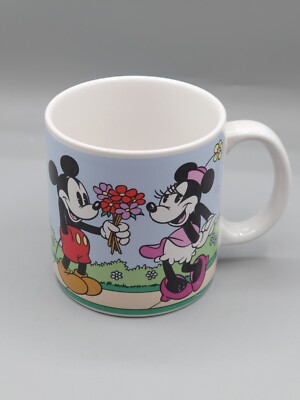Vintage 1985 Walt Disney Productions Minnie & Mickey Mouse Coffee Mug ...